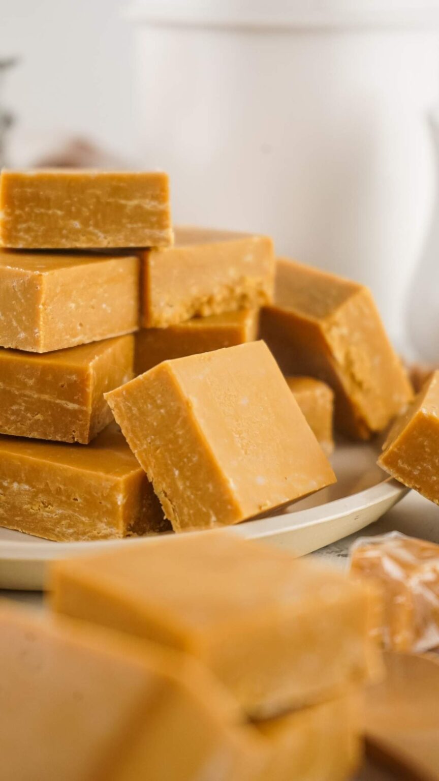 2-Ingredient Caramel Fudge - xoxoBella