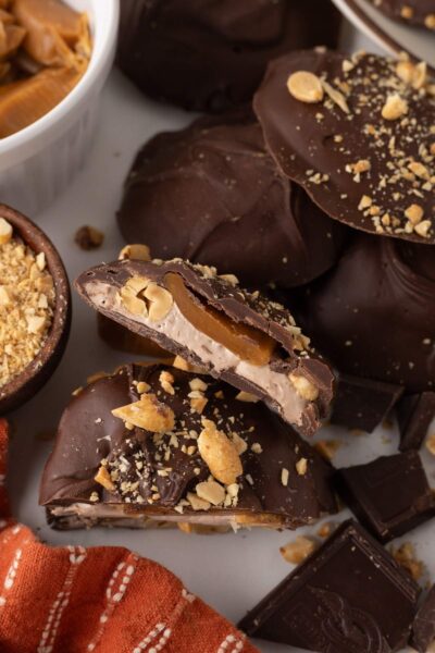 Homemade Snickers Bites