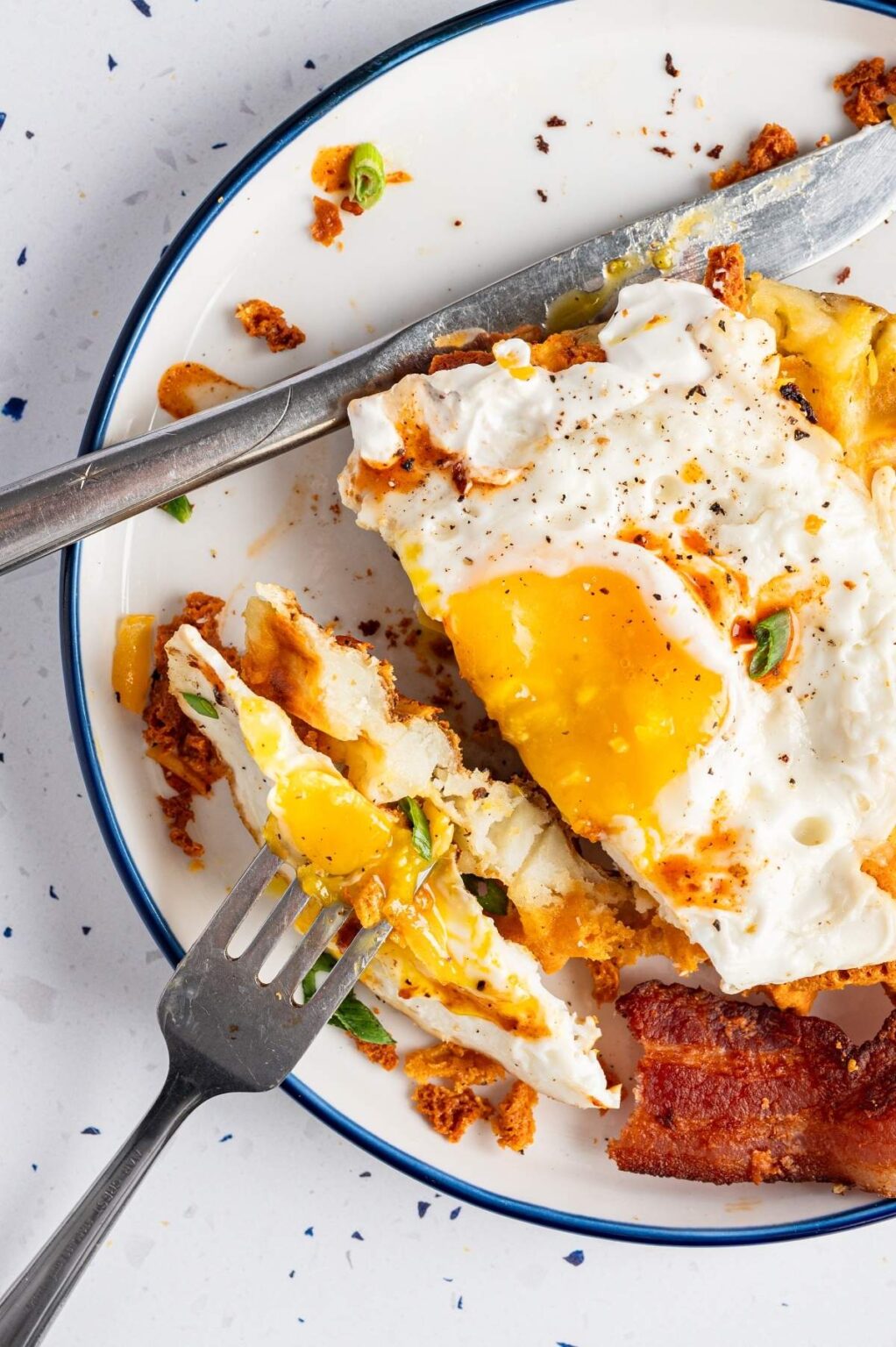 Cheesy Potato Waffles