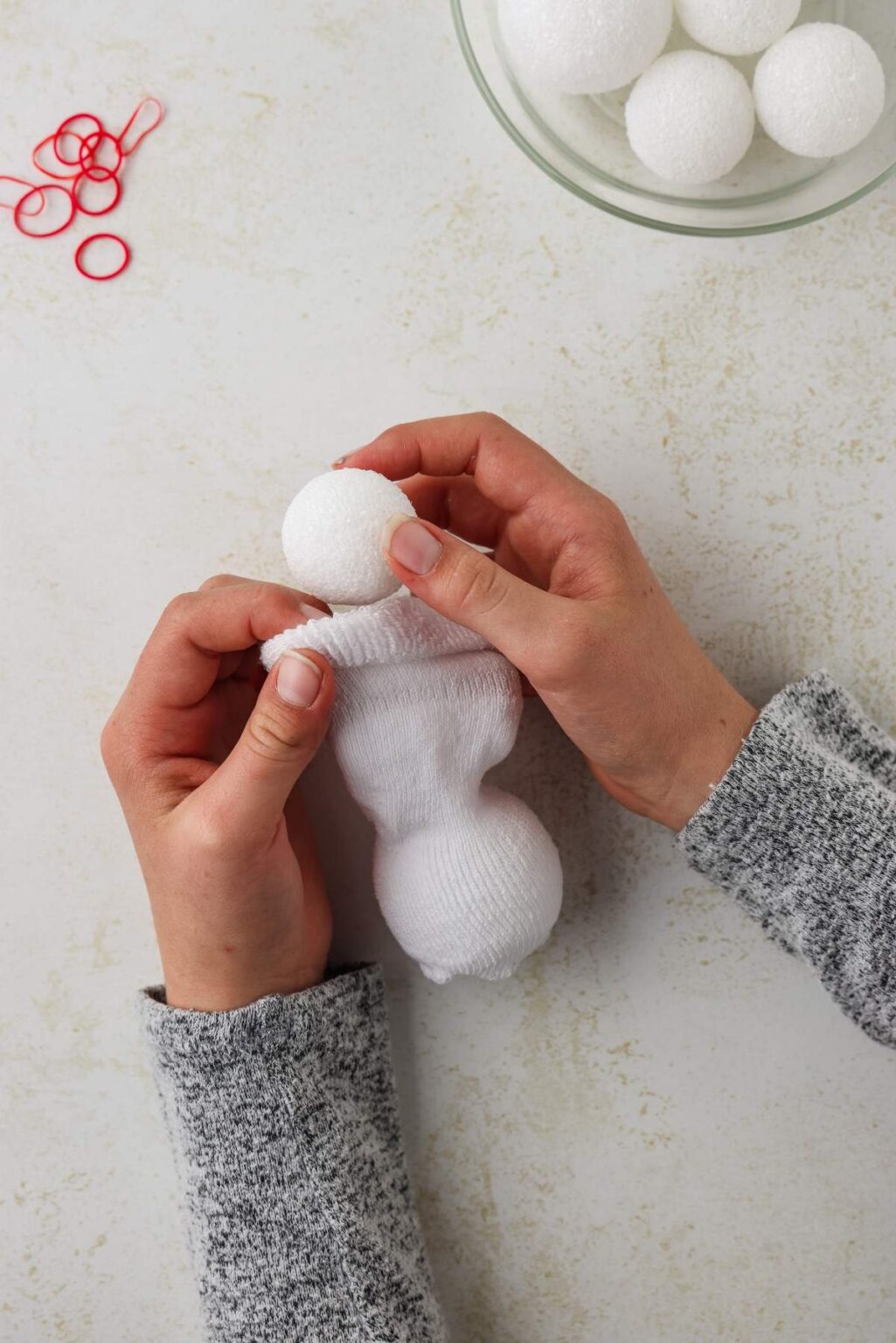 Easy Sock Snowmen