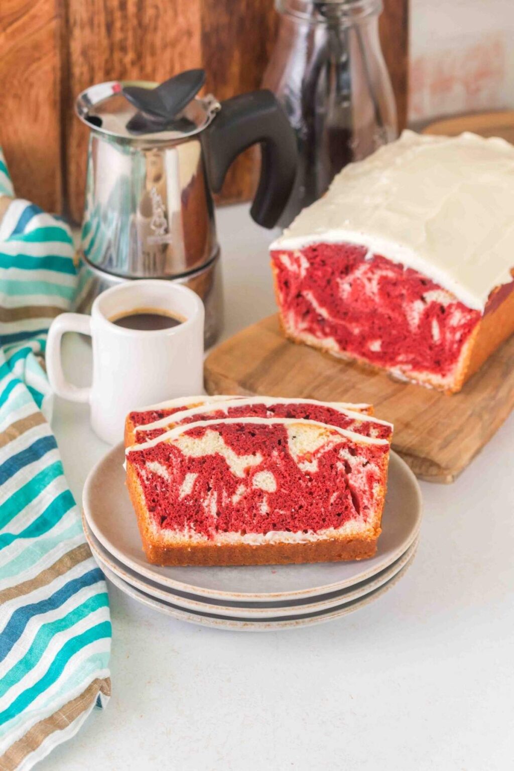 Red Velvet Marble Loaf