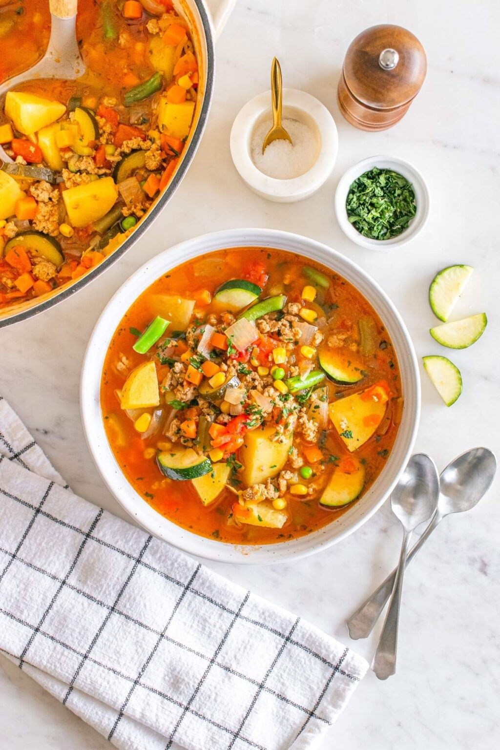 Ground Turkey Vegetable Soup