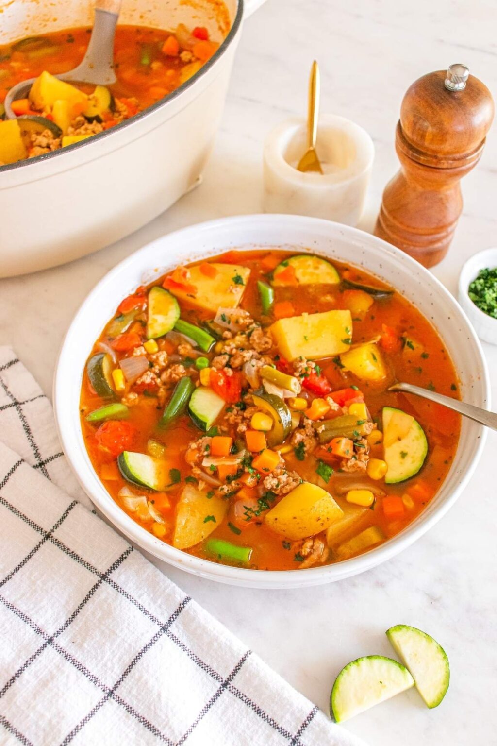 Ground Turkey Vegetable Soup