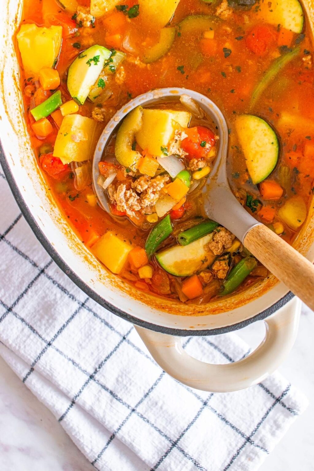Ground Turkey Vegetable Soup