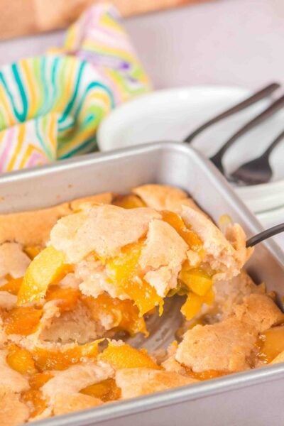 Bisquick Peach Cobbler