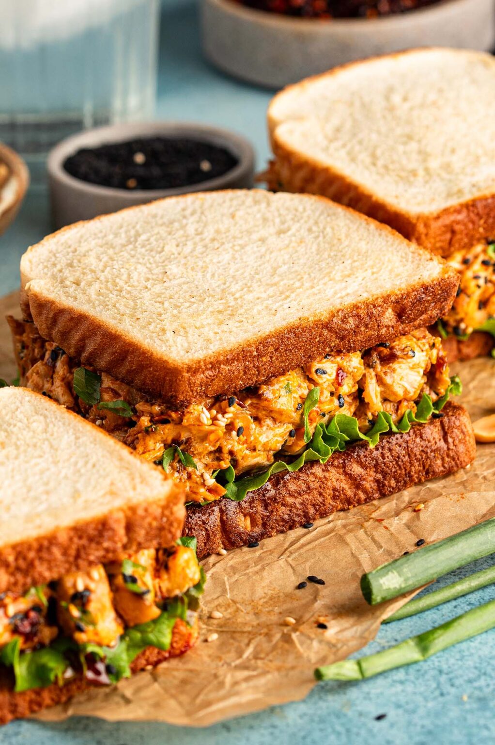 Chicken Salad Sandwich with Chili Crisp