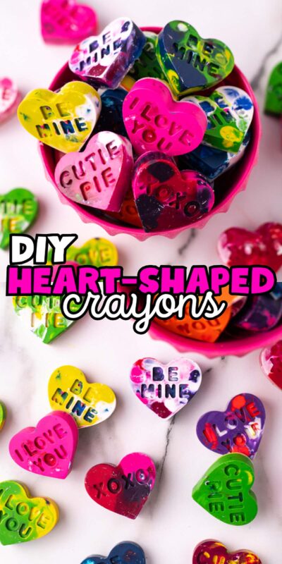 DIY Heart Shaped Crayons