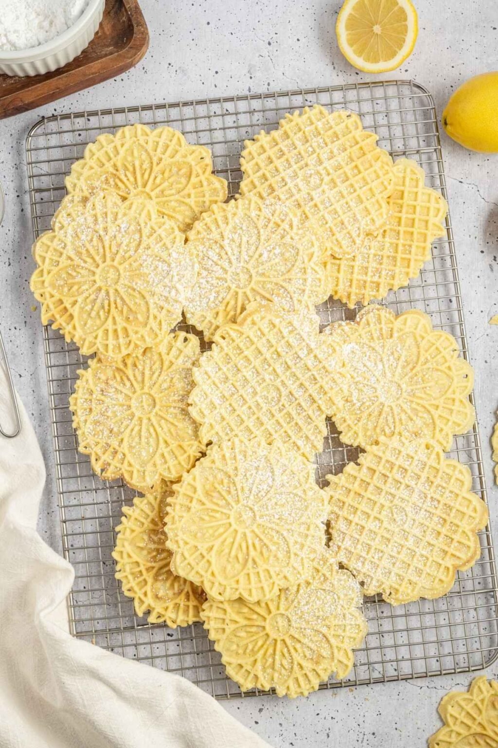 Lemon Pizzelle