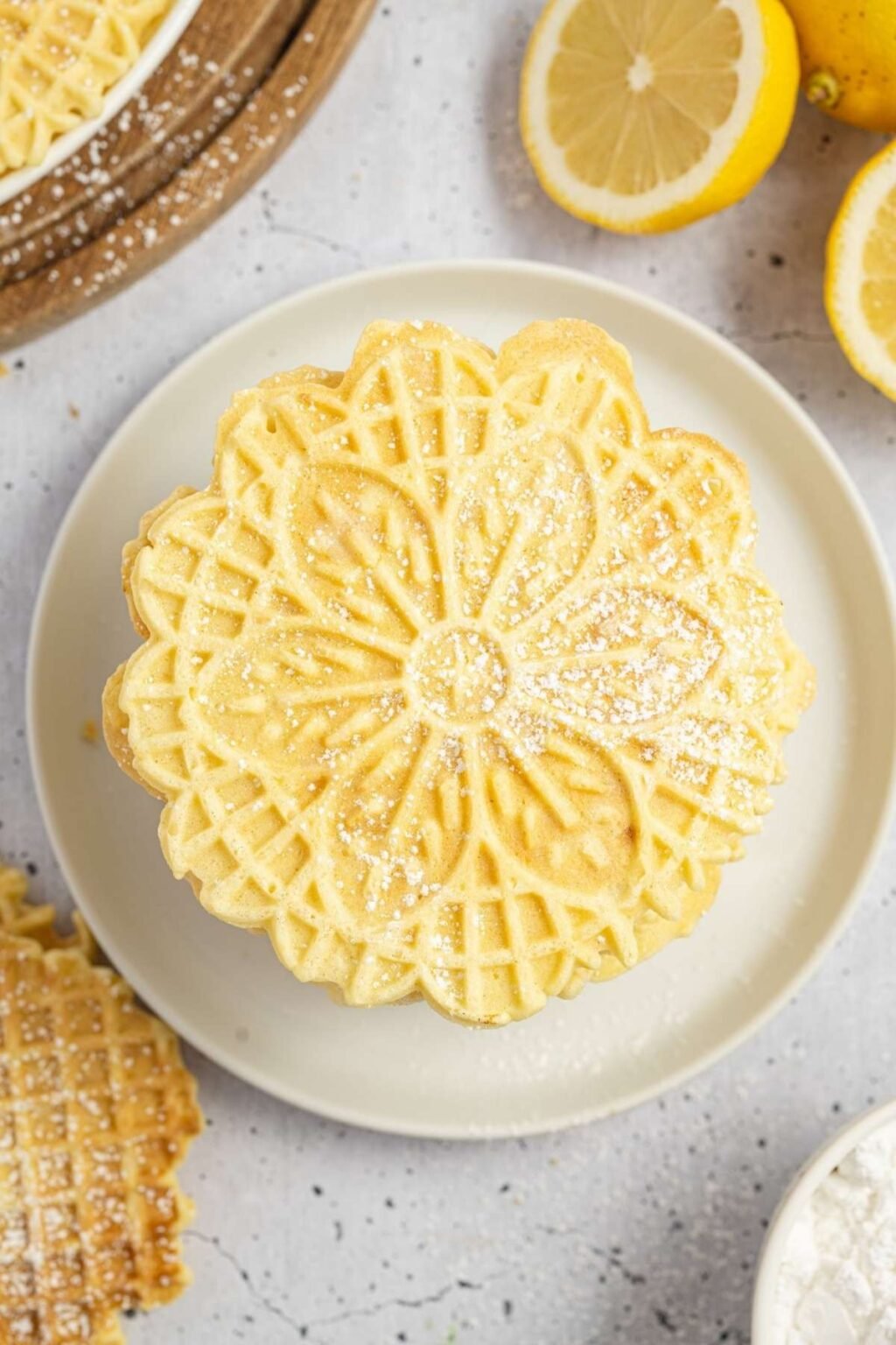 Lemon Pizzelle