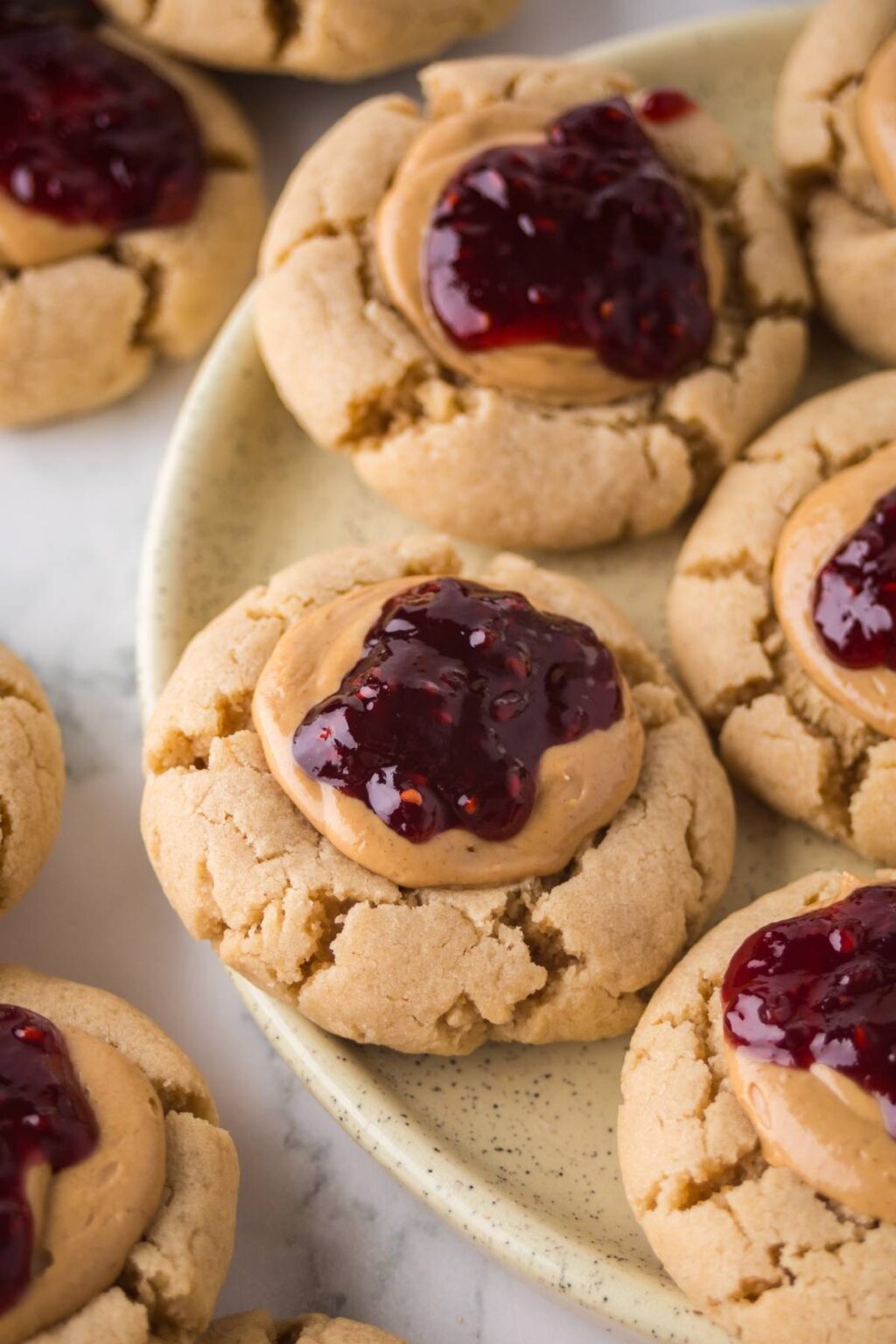 Peanut Butter and Jam Cookies