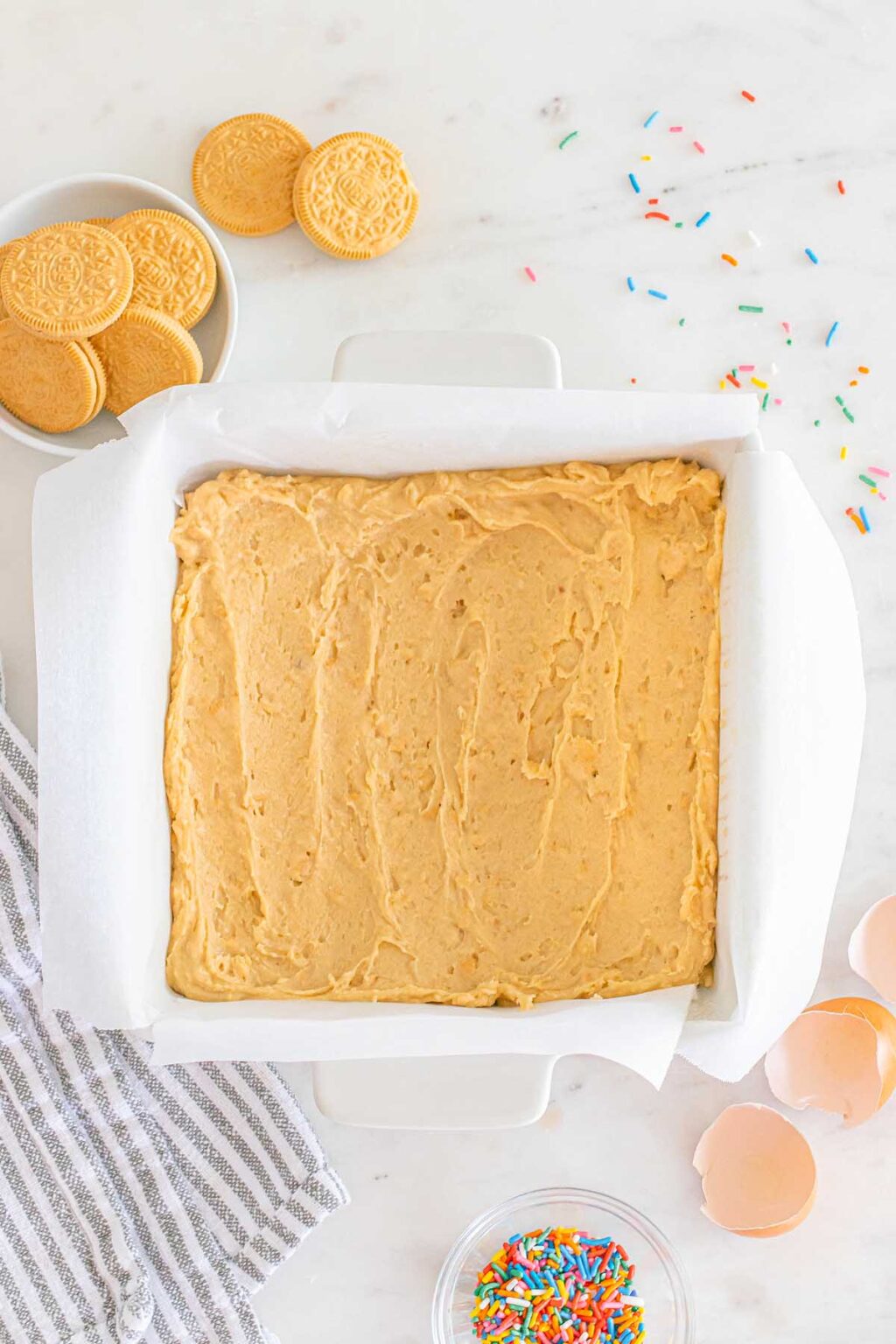 Birthday Oreo Blondies