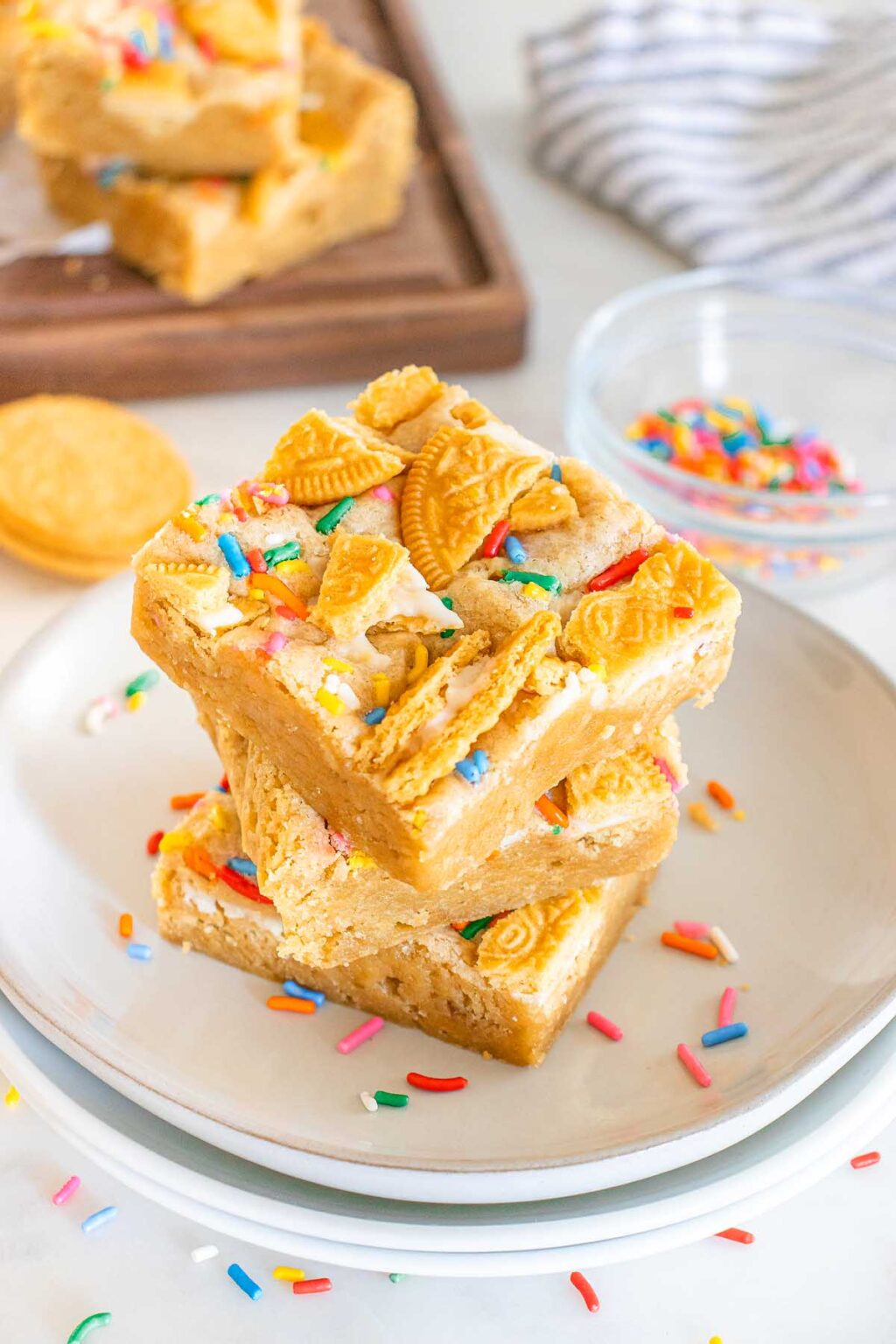 Birthday Oreo Blondies