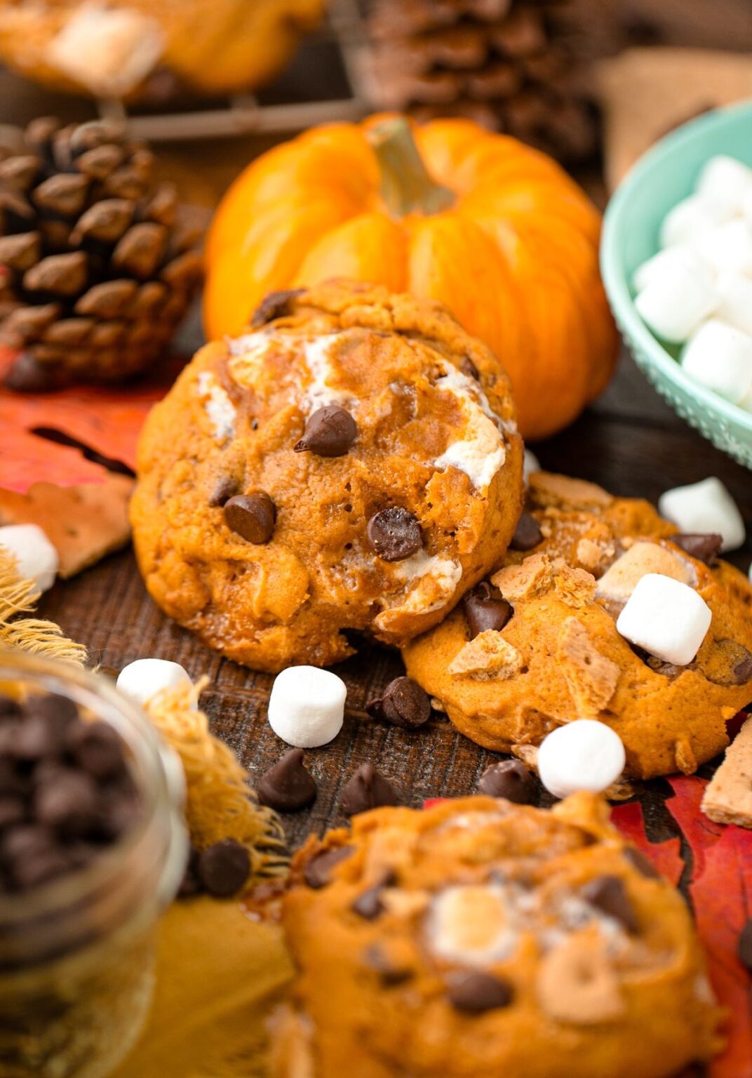 Pumpkin S'mores Cookies - xoxoBella