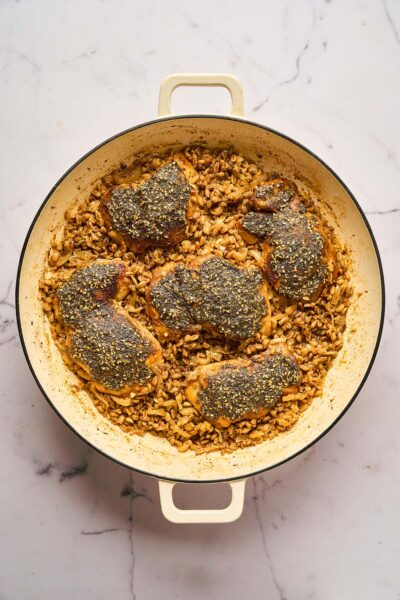 Za'atar Crusted Chicken with Farro