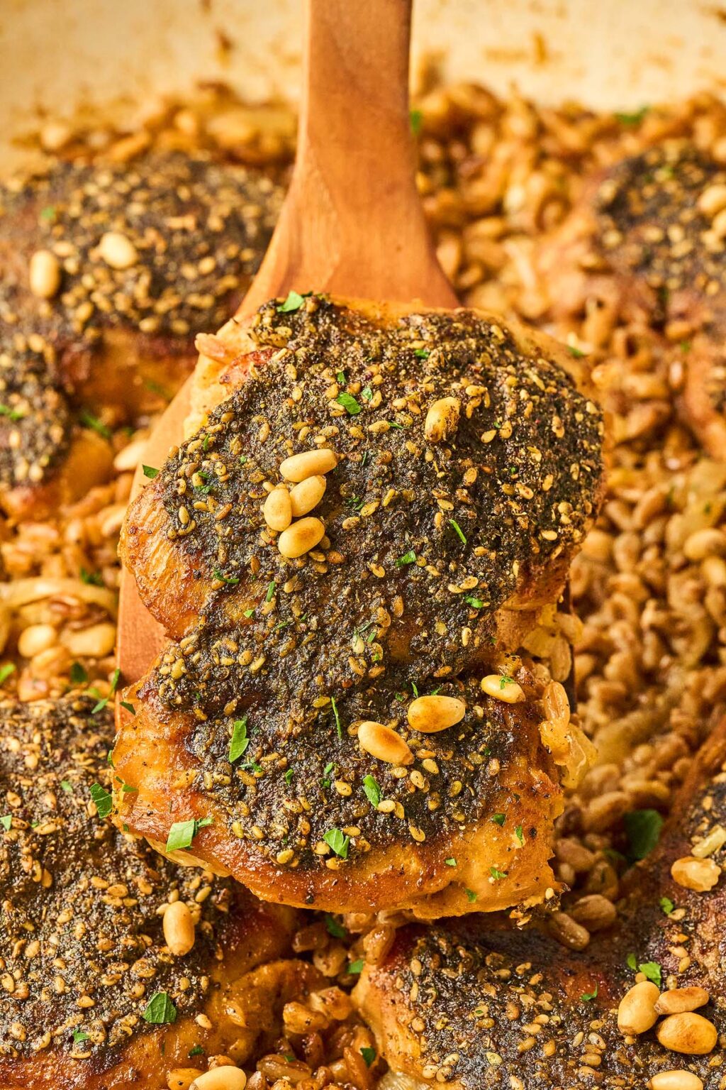 Za'atar Crusted Chicken with Farro