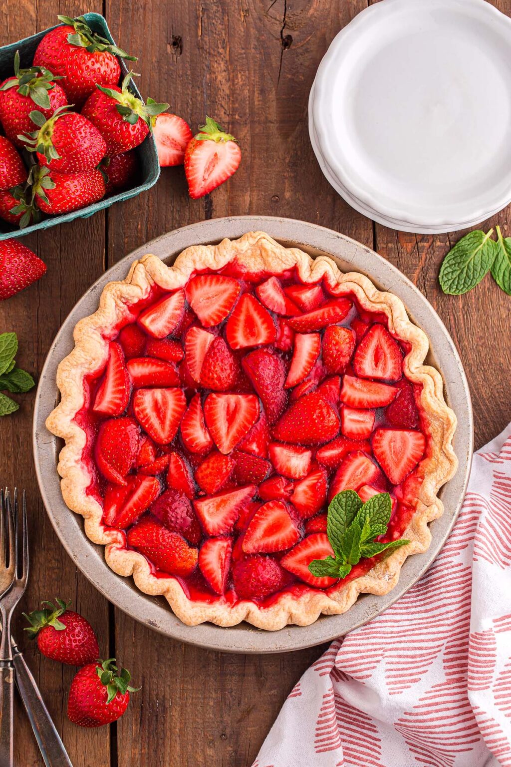 Strawberry Jello Pie