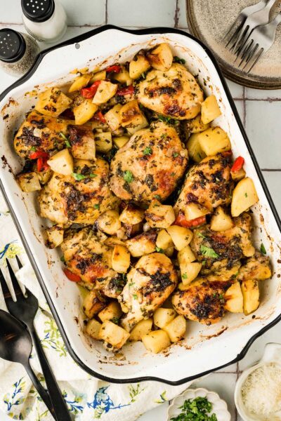 Baked Italian Chicken with Potatoes