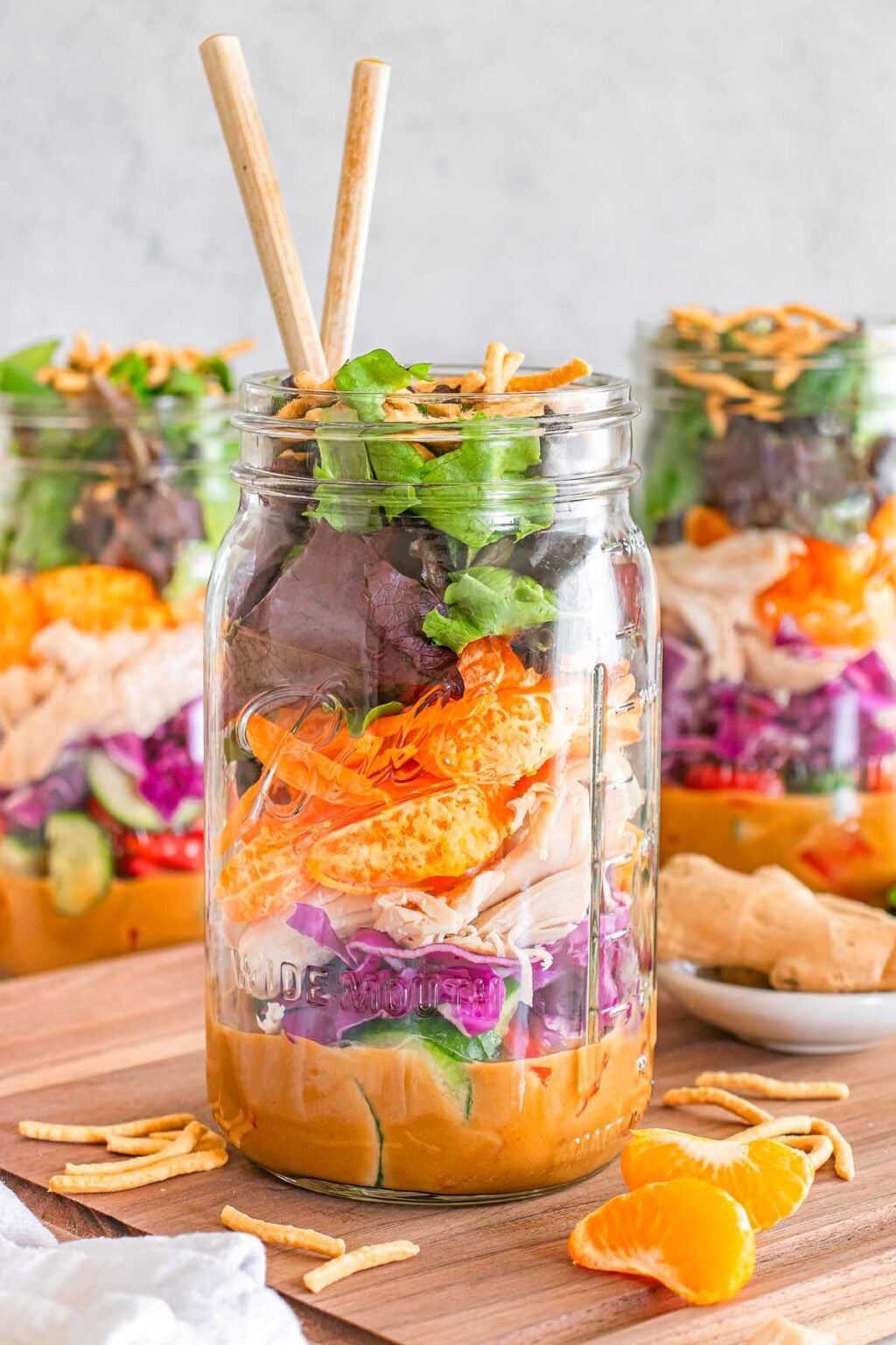 Mason Jar Asian Chicken Salad
