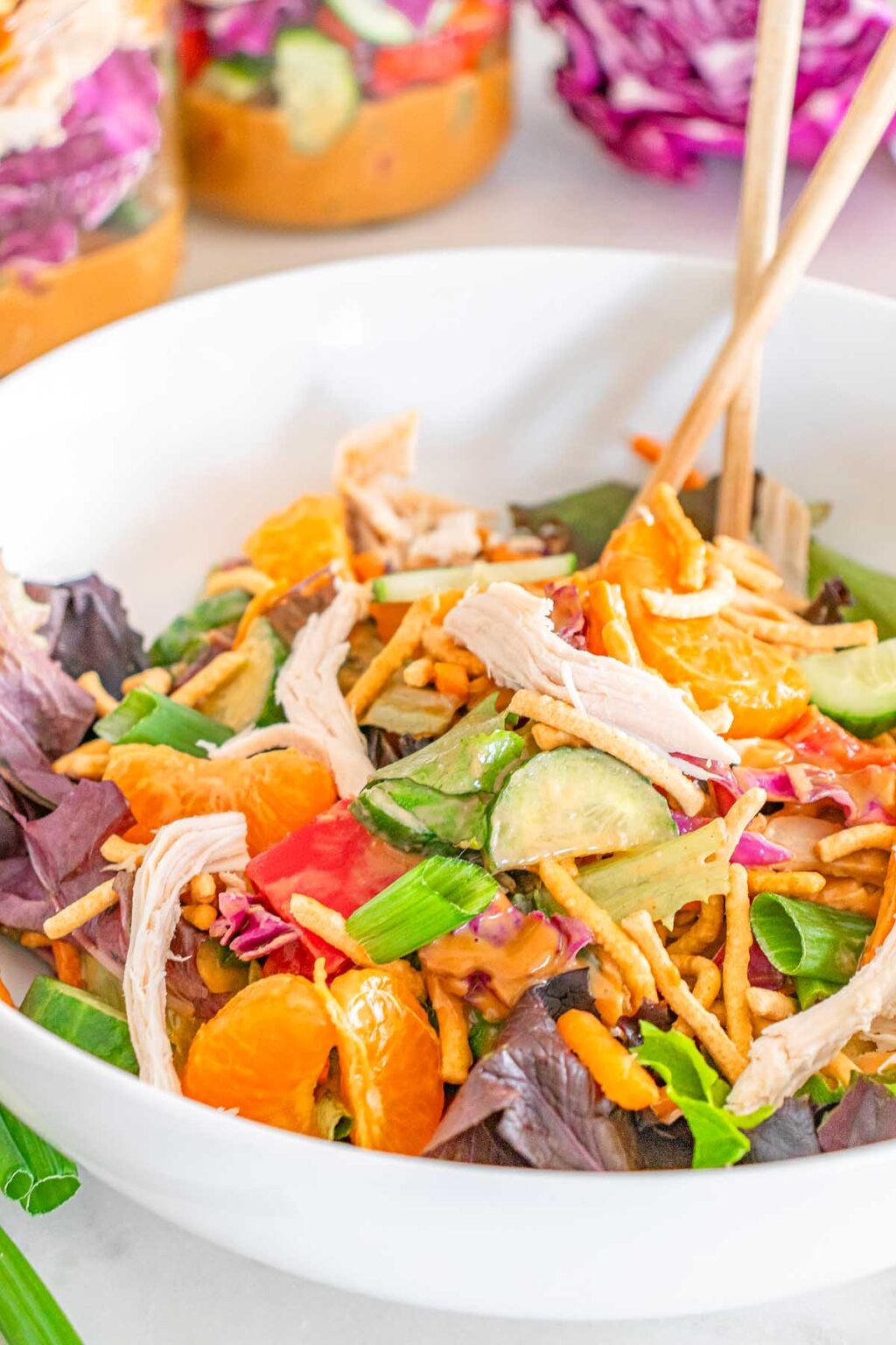 Mason Jar Asian Chicken Salad