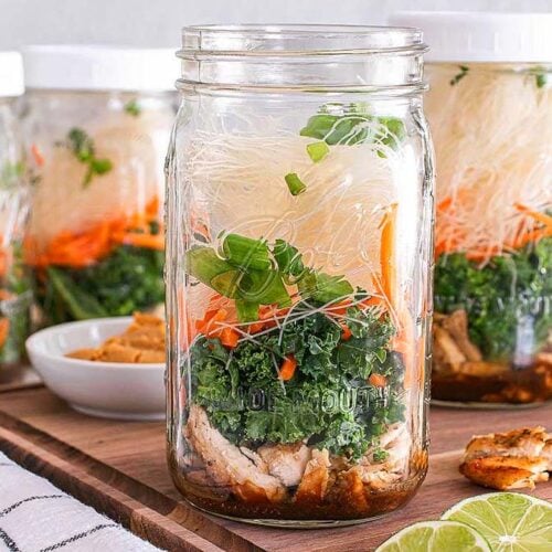 Mason Jar Miso Chicken Soup