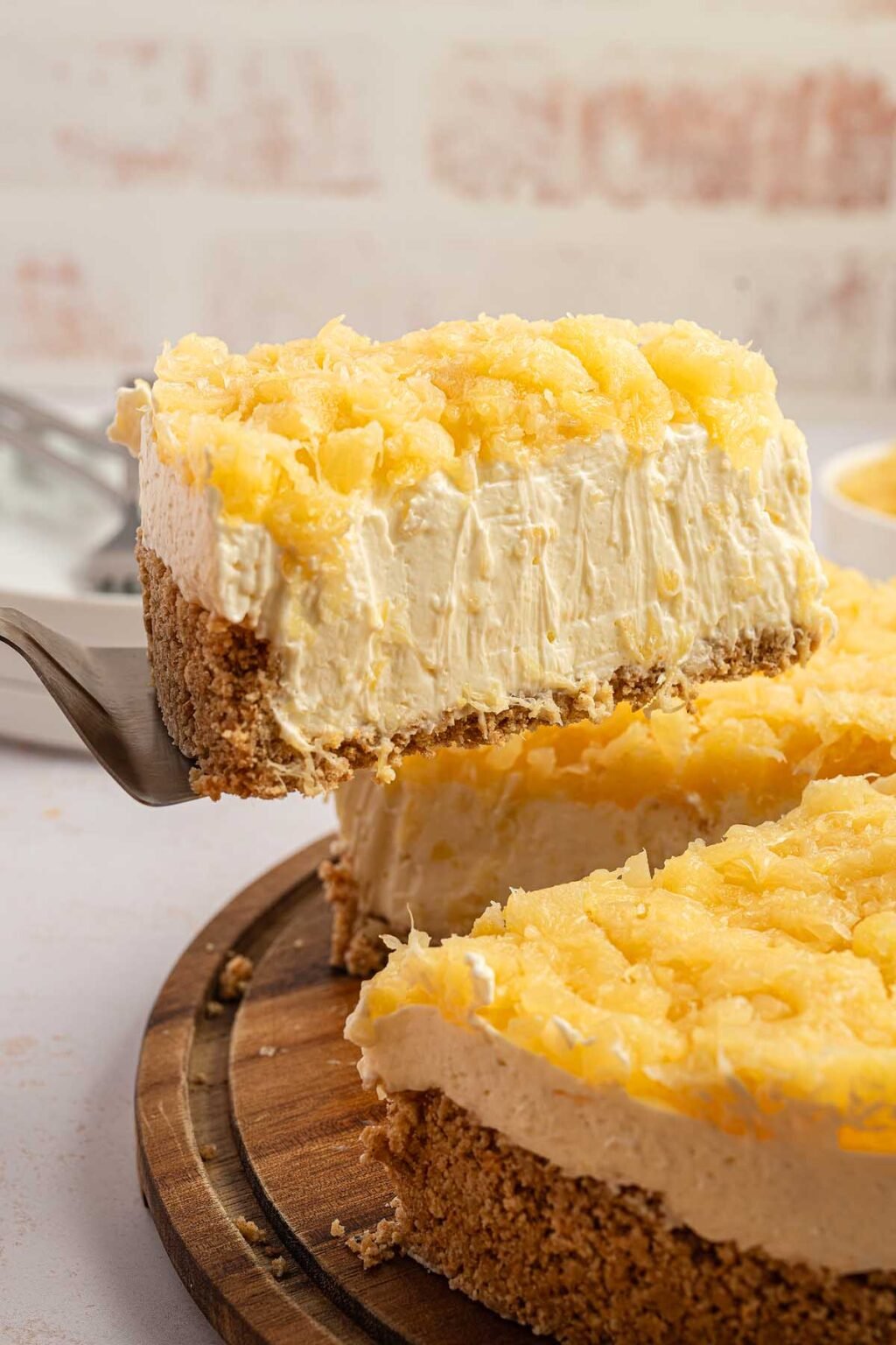No Bake Pineapple Cheesecake