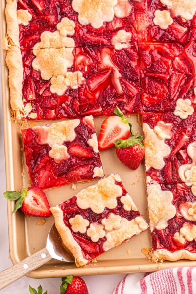 Strawberry Slab Pie - xoxoBella