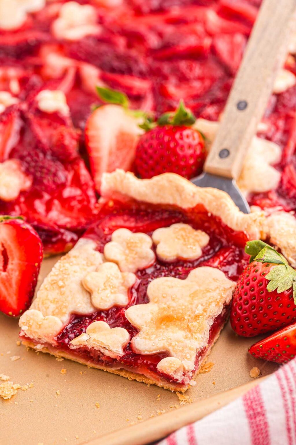 Strawberry Slab Pie - xoxoBella