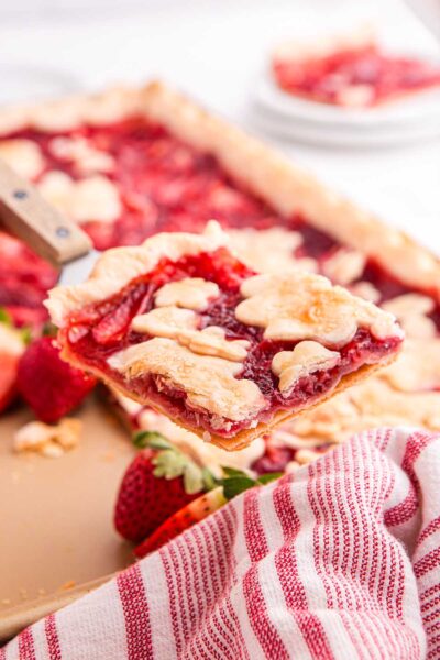 Strawberry Slab Pie - xoxoBella