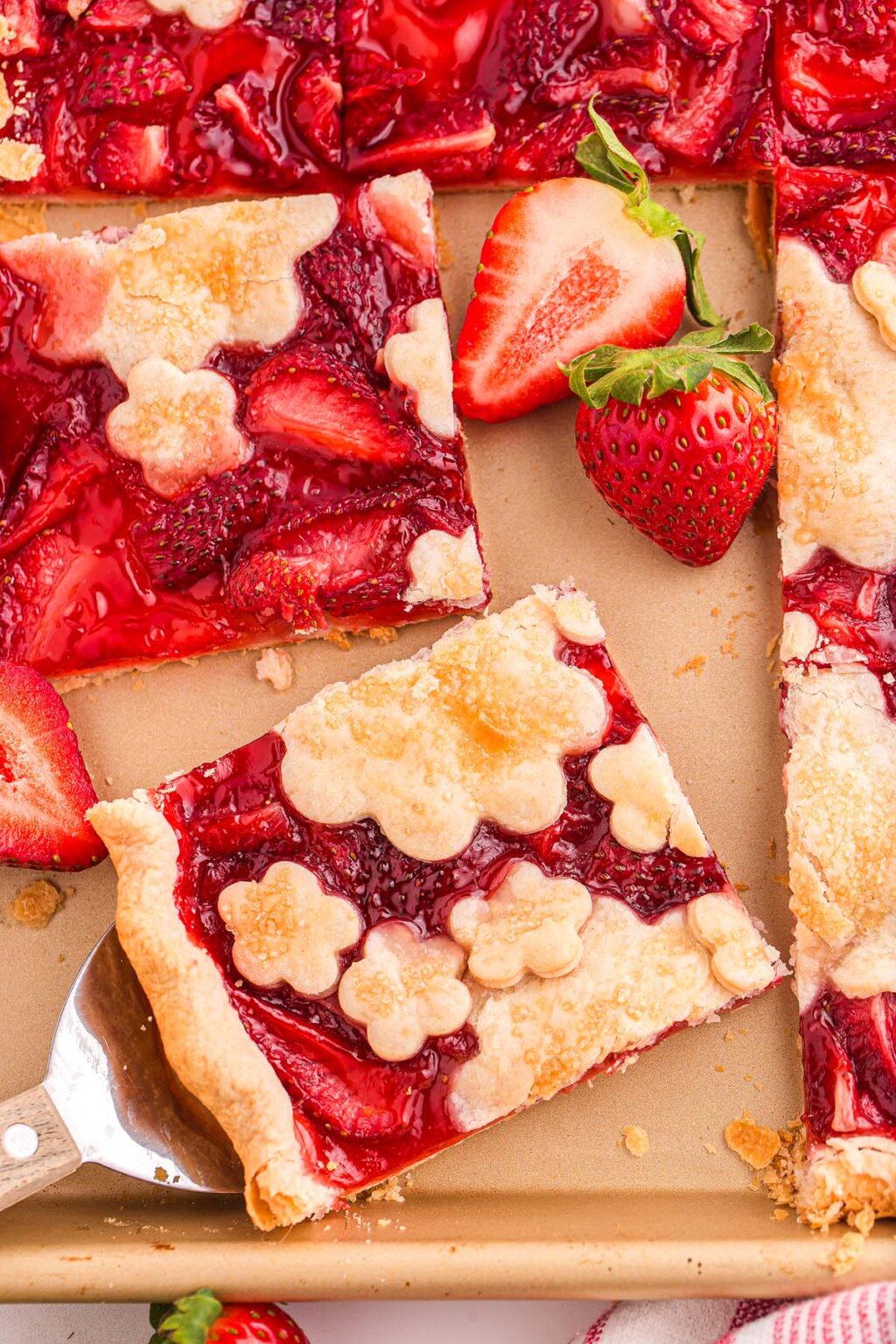 Strawberry Slab Pie - xoxoBella