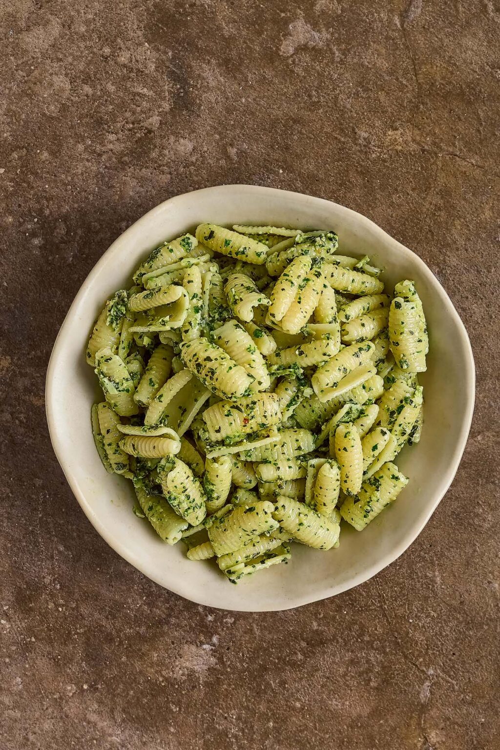 Cavatelli with Arugula Pesto