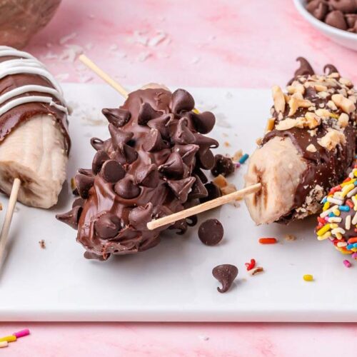 Frozen Chocolate Covered Bananas