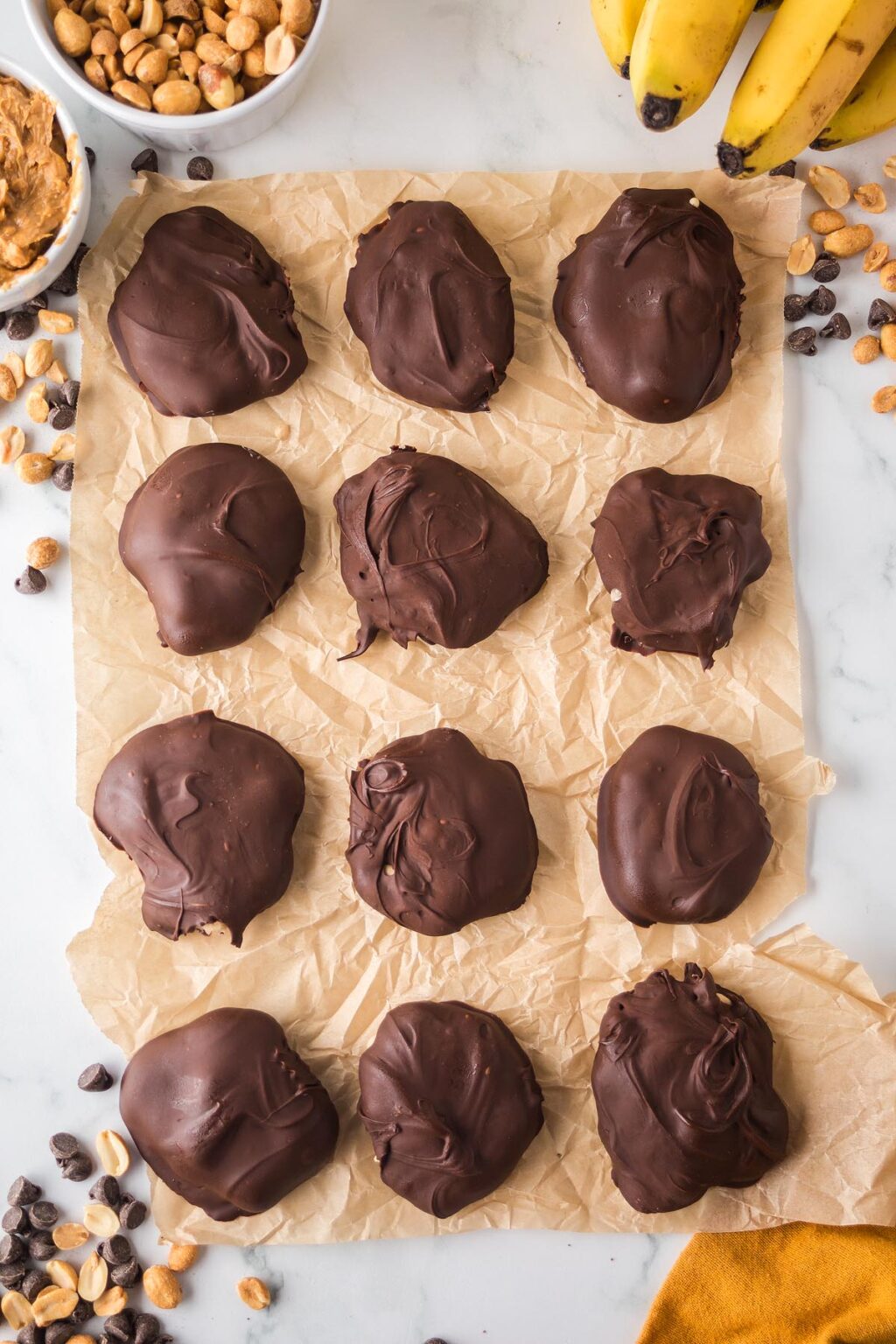 Chocolate Peanut Butter Banana Bites