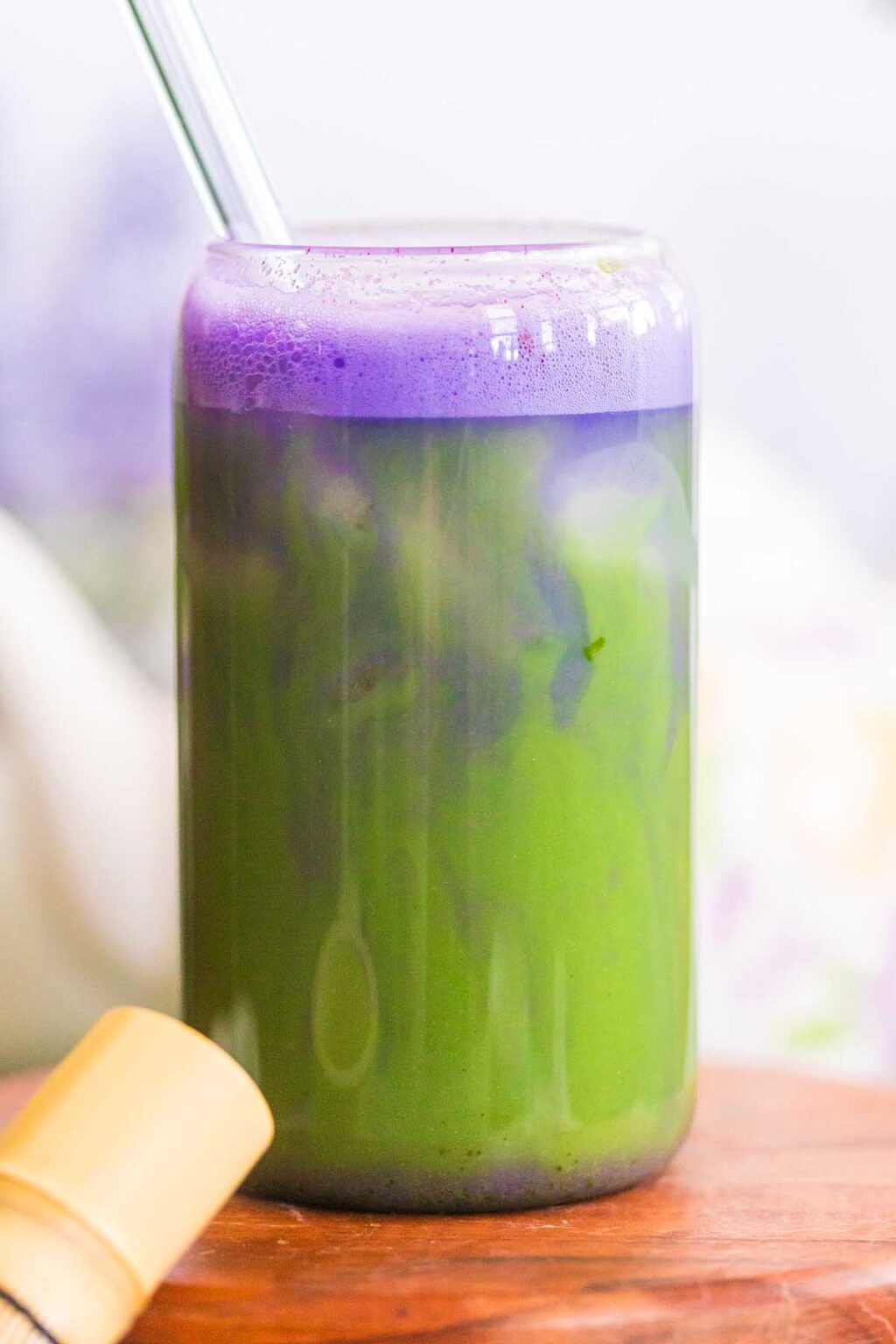 Iced Lavender Matcha Latte