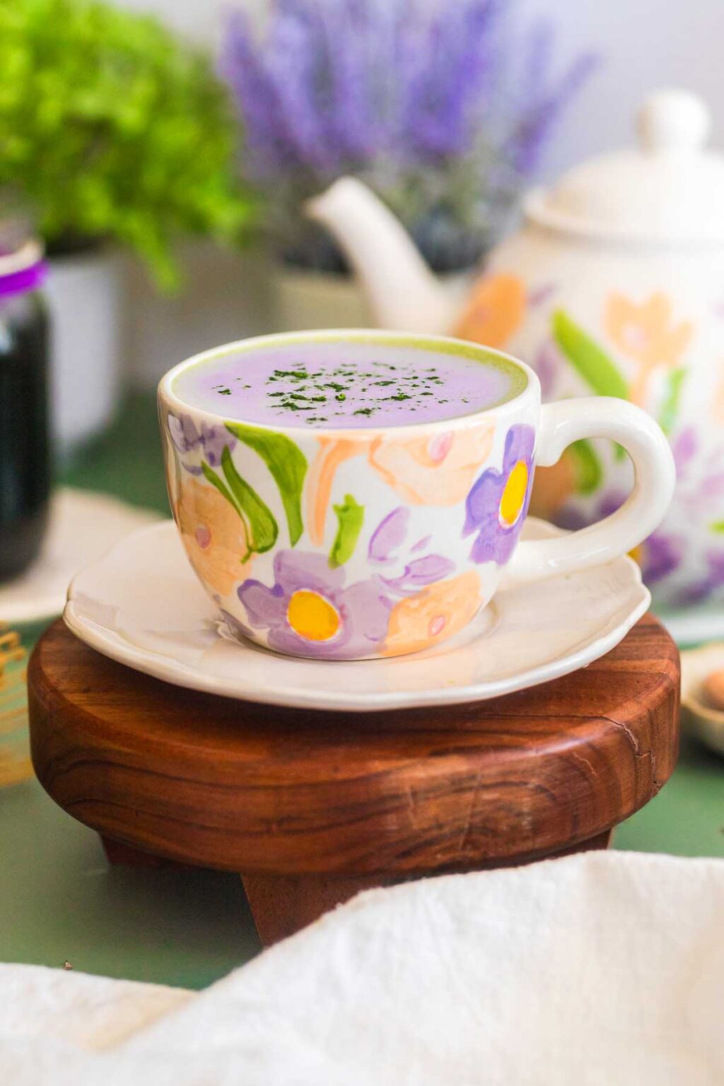 Lavender Matcha Latte