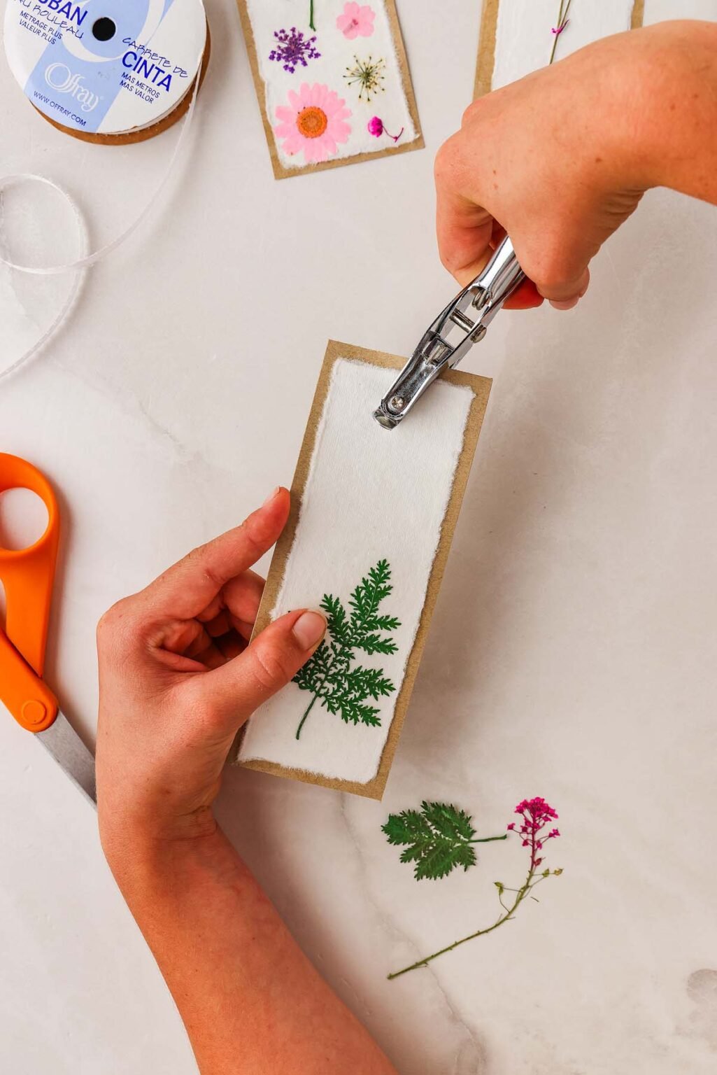 Pressed Flower Bookmark DIY - xoxoBella