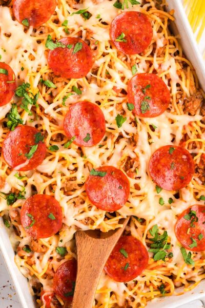 Spaghetti Pizza - xoxoBella
