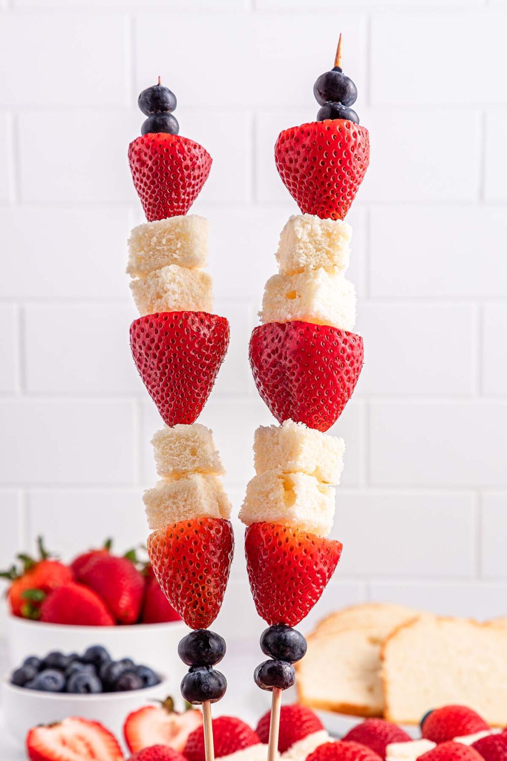 Berry and Pound Cake Skewers - xoxoBella