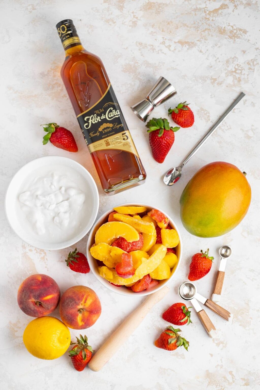 Layered Mango Colada Slushie - xoxoBella