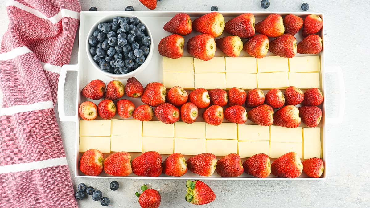 Stars and Stripes Cheese Board - xoxoBella