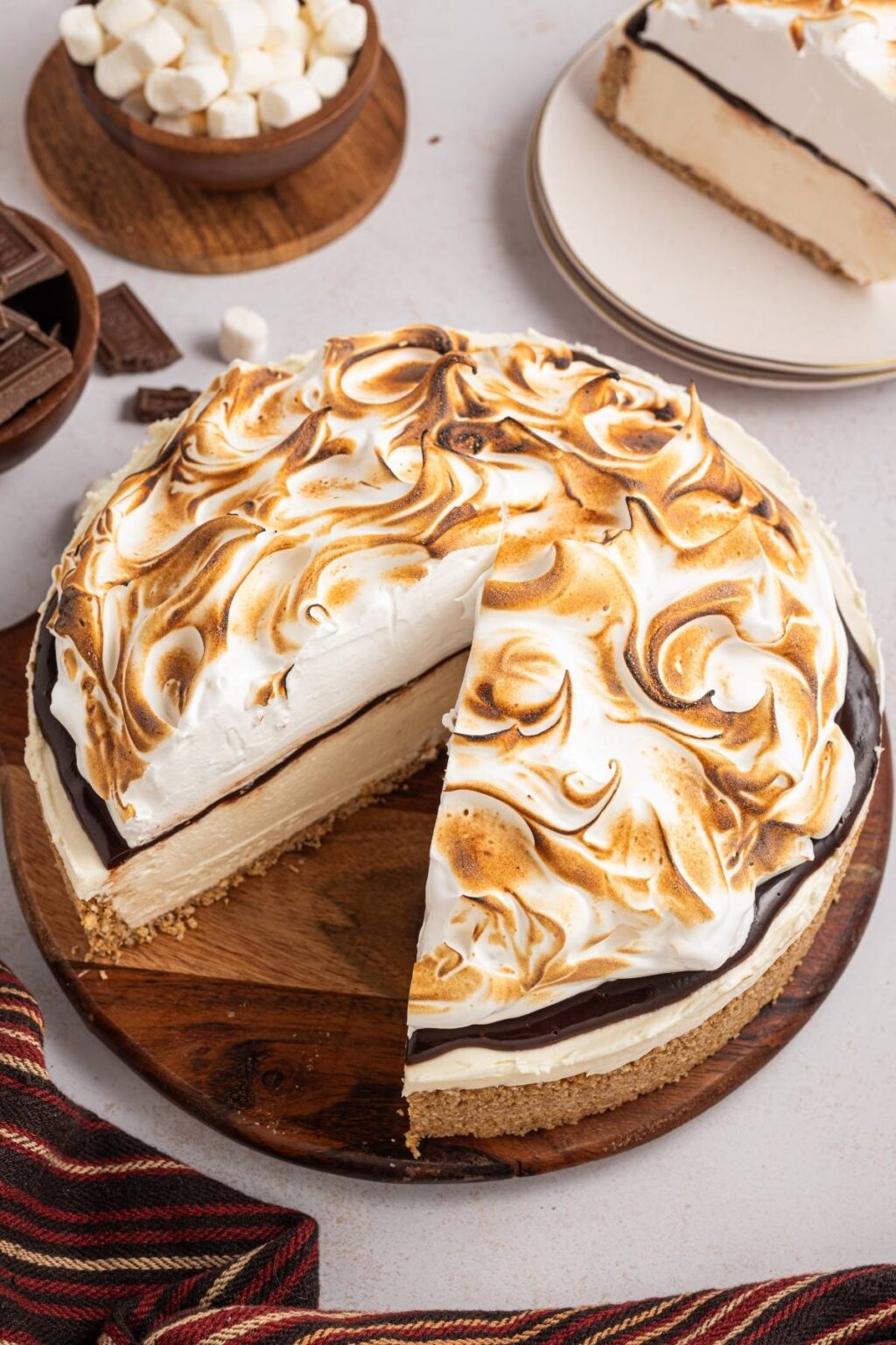 No Bake S'mores Cheesecake - xoxoBella
