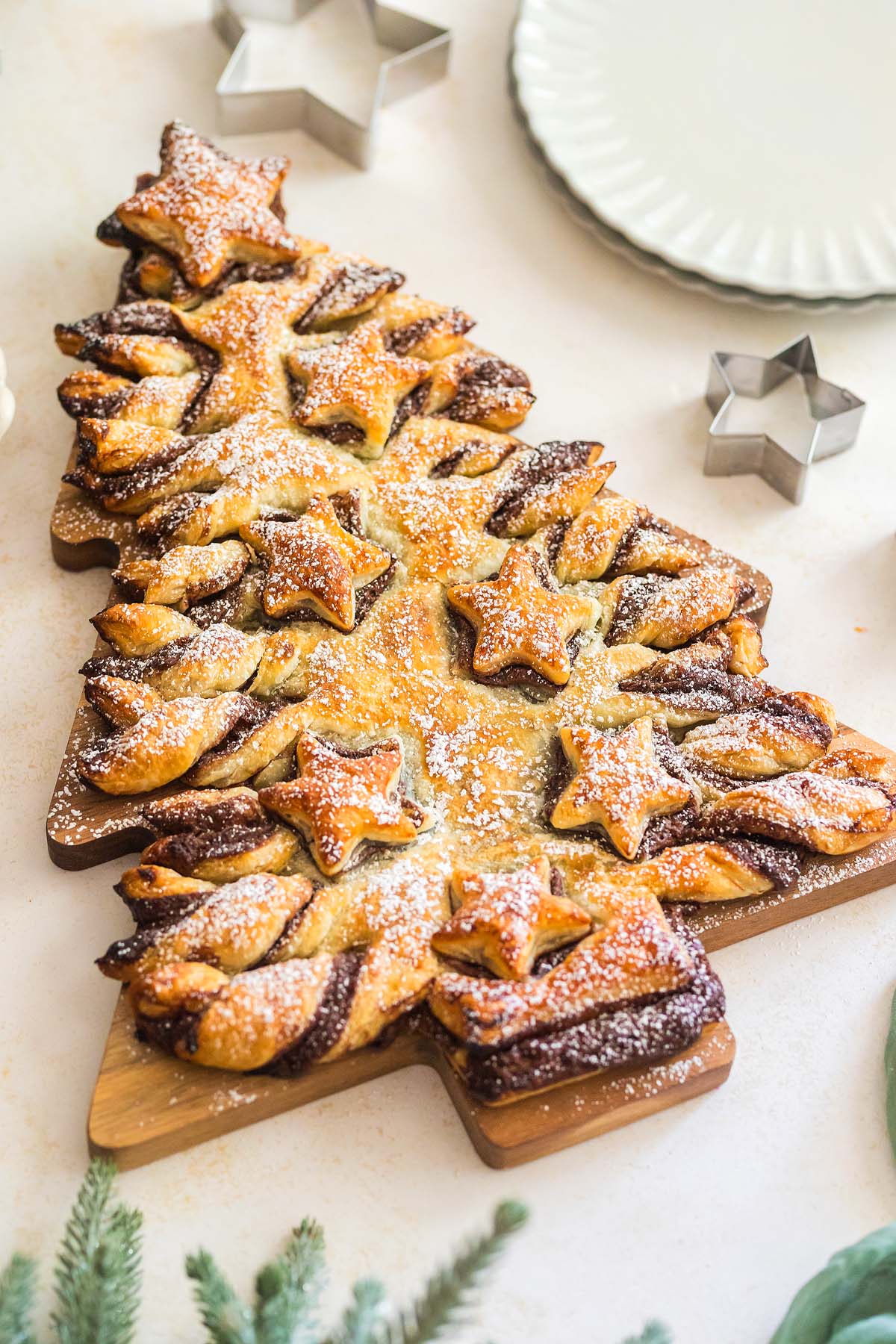 Nutella Puff Pastry Christmas Tree - xoxoBella
