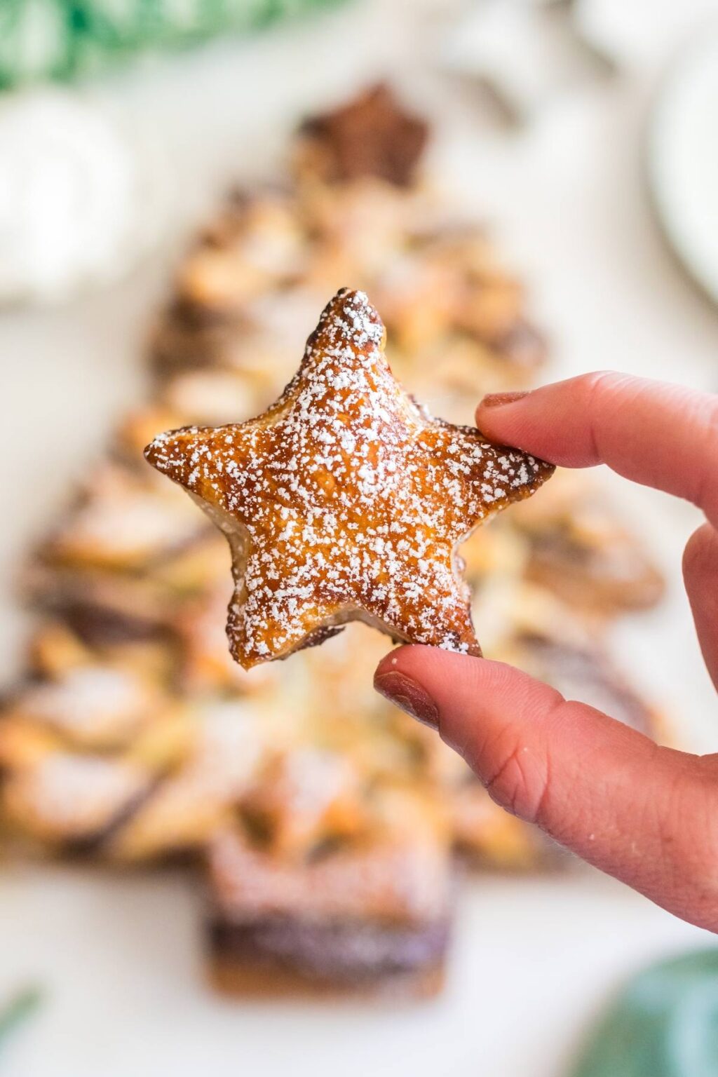 Nutella Puff Pastry Christmas Tree - xoxoBella