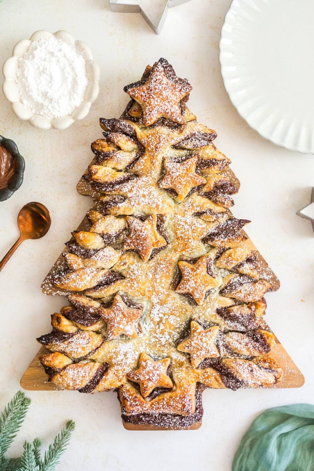 Nutella Puff Pastry Christmas Tree - xoxoBella