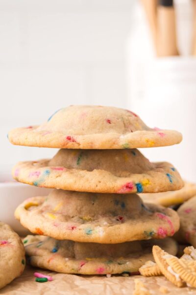Oreo Stuffed Funfetti Cookies - xoxoBella