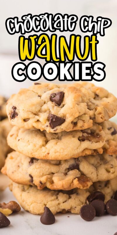 Chocolate Chip Walnut Cookies - xoxoBella