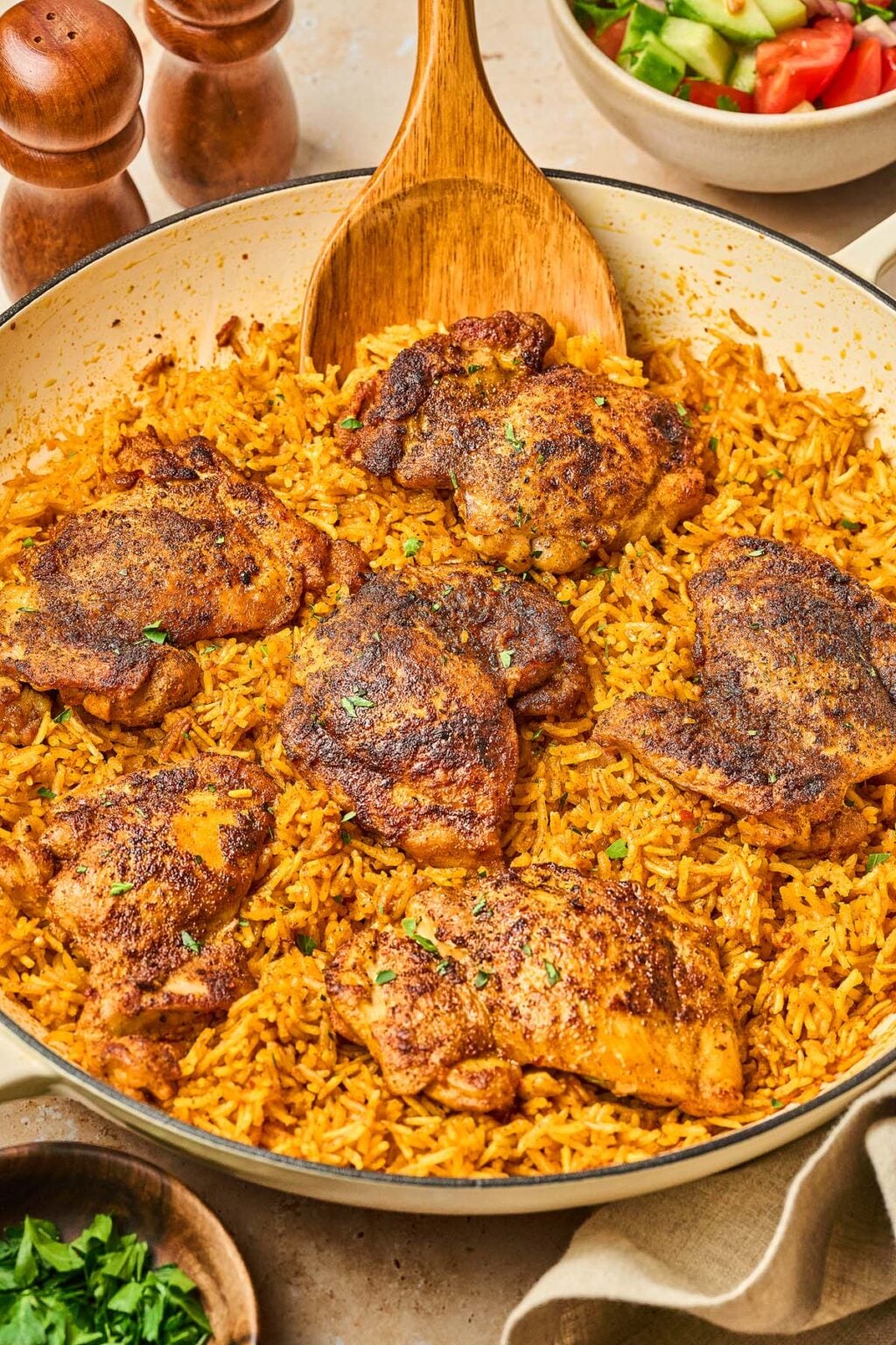 Shawarma Chicken and Rice Skillet - xoxoBella