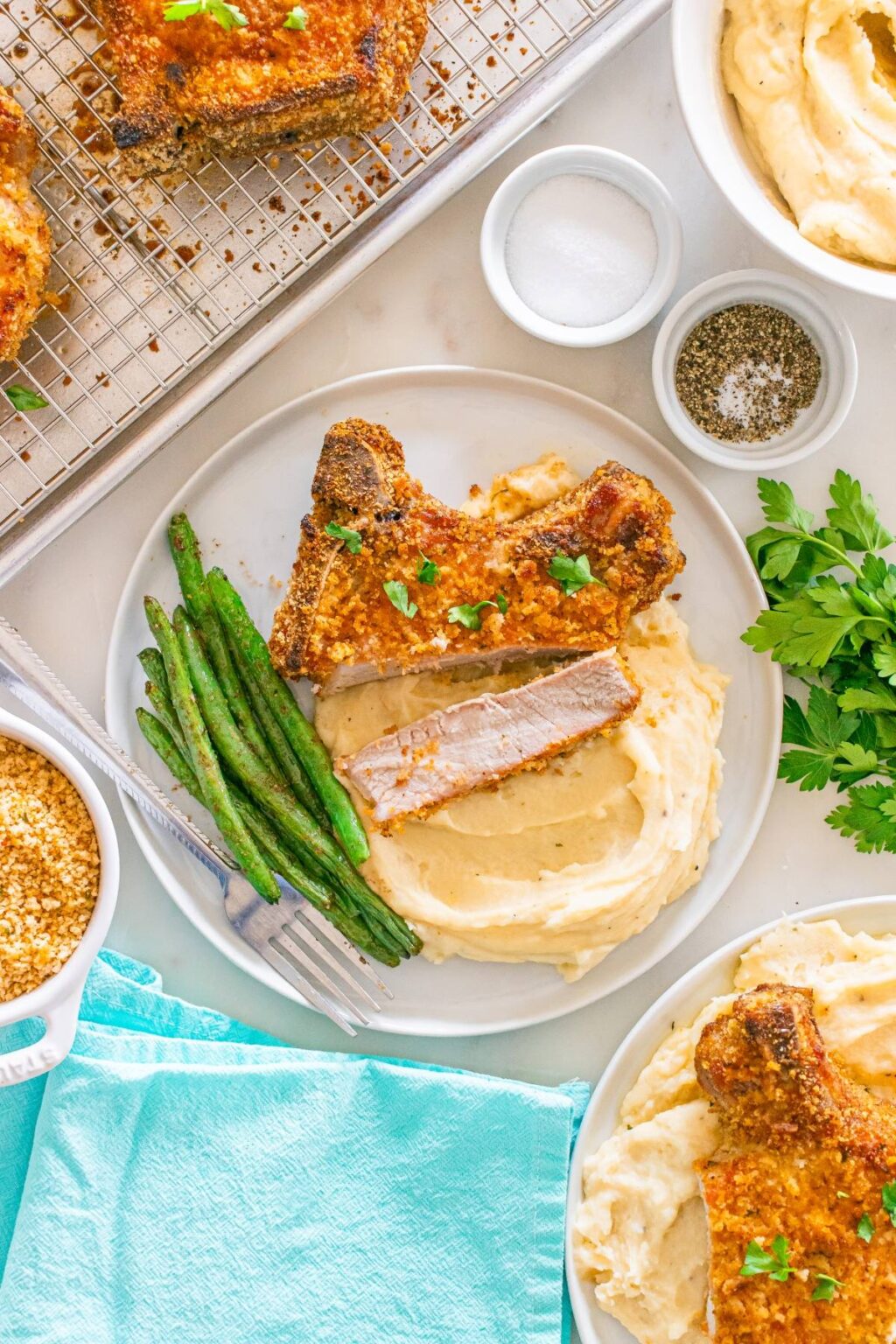 Homemade Shake and Bake Pork Chops - xoxoBella