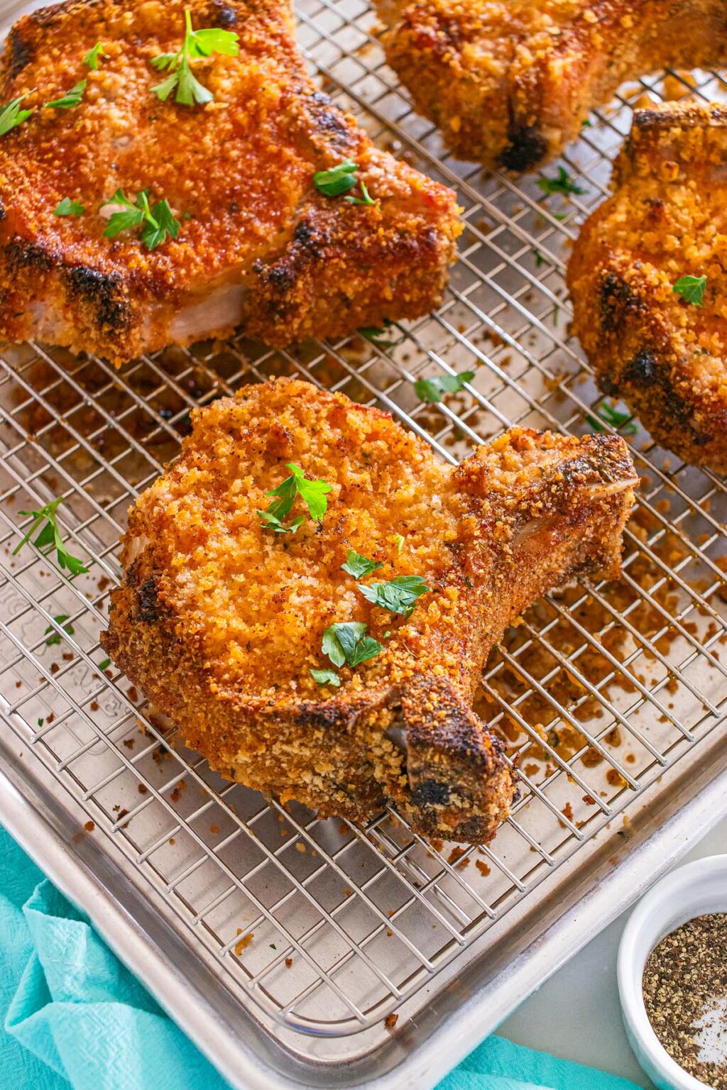 Homemade Shake and Bake Pork Chops - xoxoBella