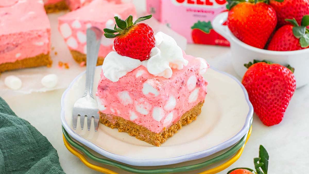 Strawberry Chiffon Squares - xoxoBella