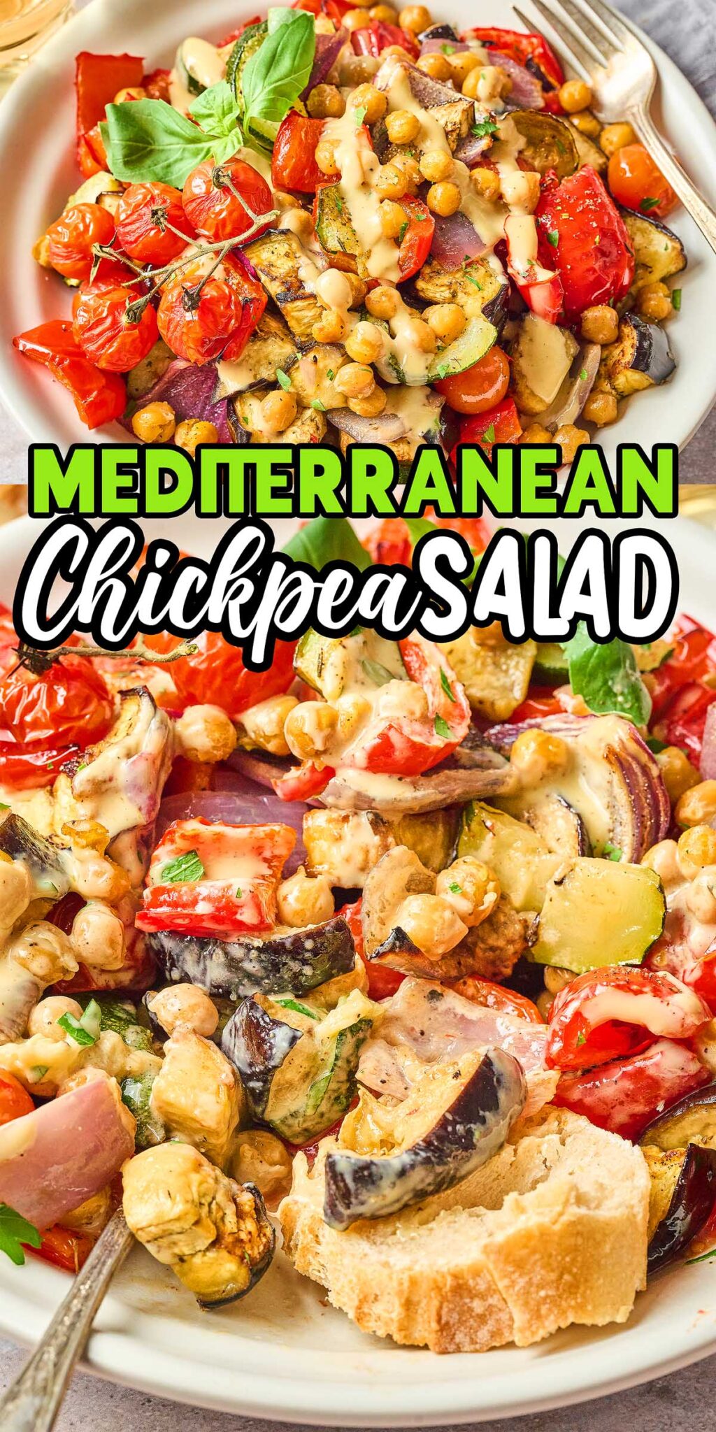 Mediterranean Chickpea Salad - xoxoBella